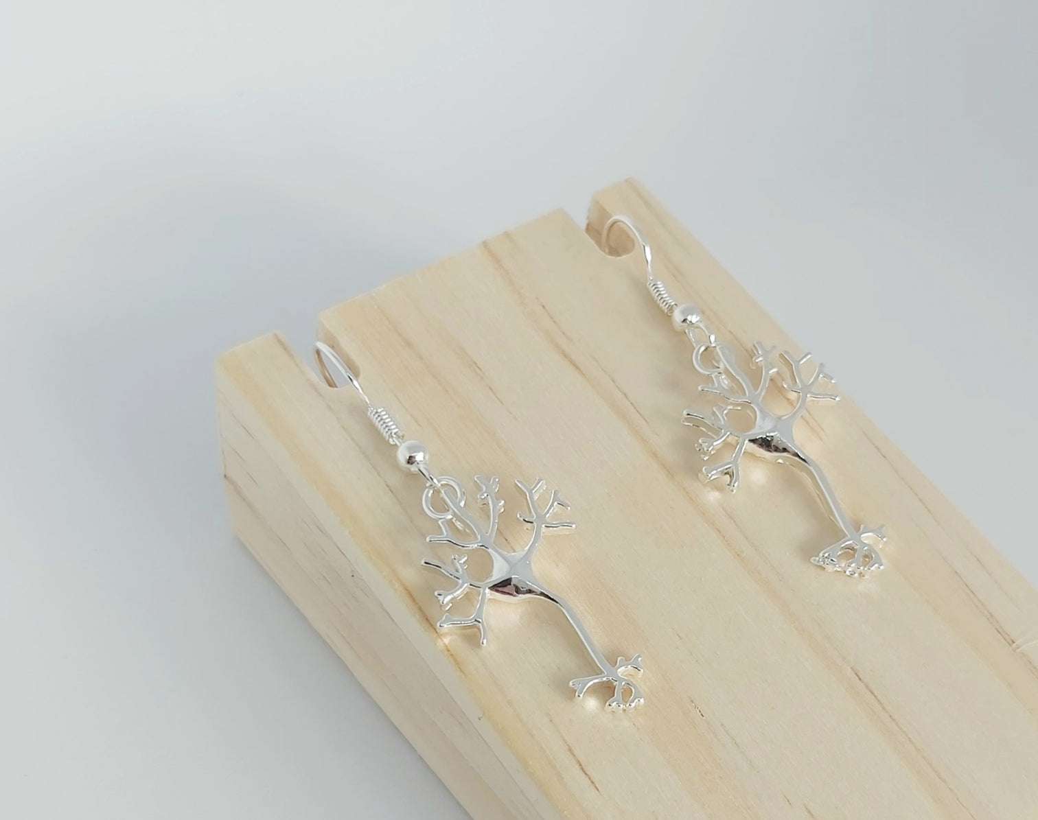 Neuron Earrings – Silver Science